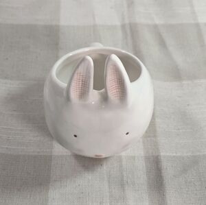Creative Co-Op | Art | Small Ceramic Easter Bunny Rabbit Spring 6 White ...